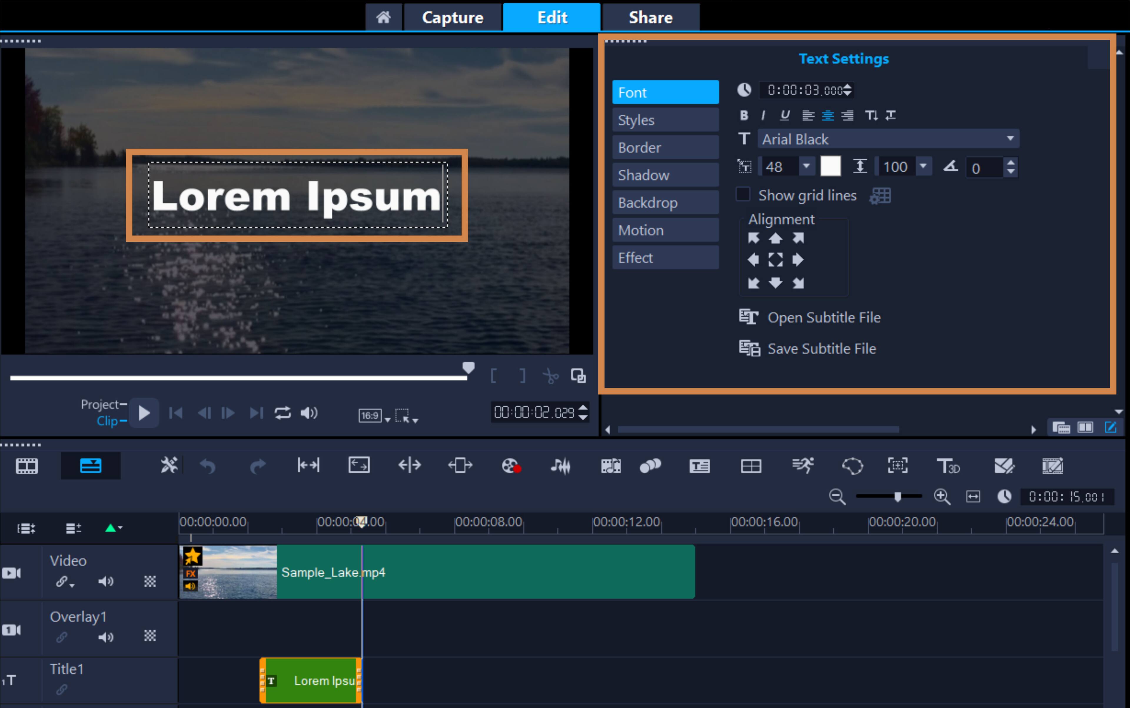 How To Add Text To A Video In VideoStudio