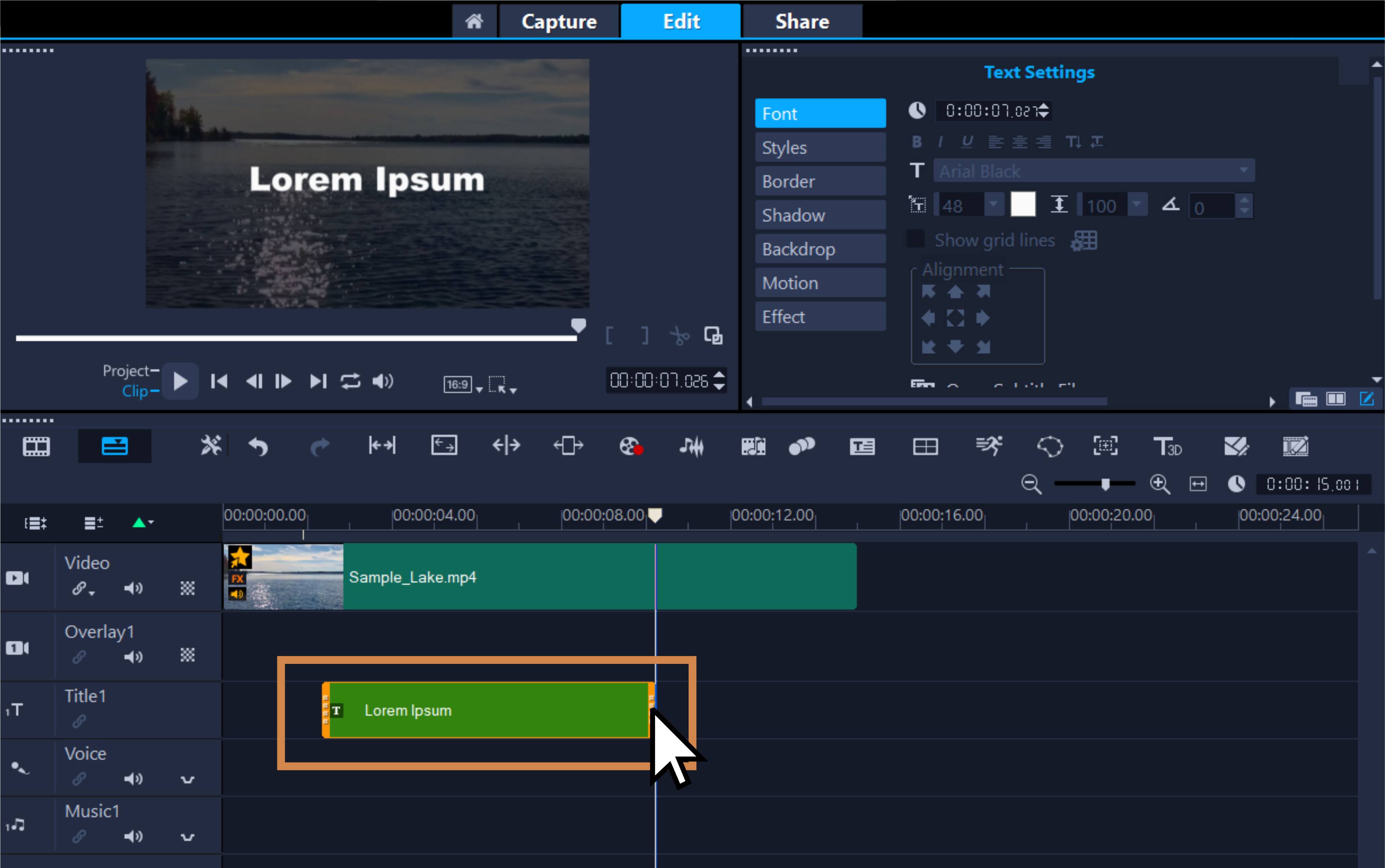 How To Add Text To A Video In VideoStudio